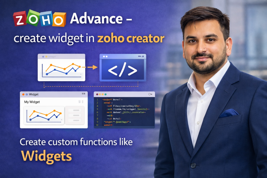 Create widget in Zoho creator - Annex Infotech
